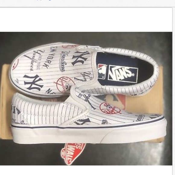 Vans | Shoes | Vans Classic Slipon Mlb New Yorkyankees Shoes | Poshmark